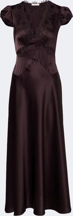D&ocirc;en D&ocirc;en Midikleid Coraline aus Seidensatin mit Spitze