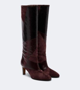 Zimmermann Bottes Alchemy en cuir et daim