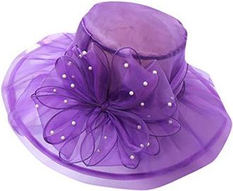 Generic Chapeau bibi pour femme - Pour mariage, quotidien, f&ecirc;te de mariage - Casquette de baseball, violet, Taille unique
