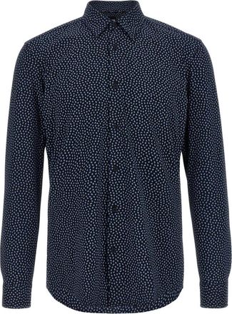 HUGO BOSS Roan Baumwollhemd - - Shirts - Herren - Blau - 2XL