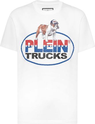Philipp Plein Round Neck T-Shirt Bulldog