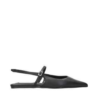 Steve Madden Leder Ballerinas mit Rist- und Fersenriemen - - Shoes - Damen - Schwarzk - 35 1/2 EU