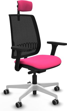 Piqueras y Crespo Alares Schreibtischstuhl mit 3D-Armlehnen, h&ouml;henverstellbarer Lendenwirbelst&uuml;tze und h&ouml;henverstellbarem Kopfteil, Neigungs- und Neigungsverstellung, a