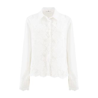 Ermanno Scervino Spitzenbesatz Hemd - - Blouses & Shirts - Damen - Wei&szlig; - S