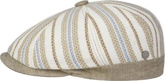 Lierys Casquette Savoca Homme - Made in Italy Gavroche avec Visiere, Doublure, Doublure Ete Printemps-ete - L (58-59 cm) Beige