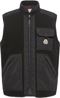 Moncler Veste sans manches bi-mati&egrave;re Lenevra