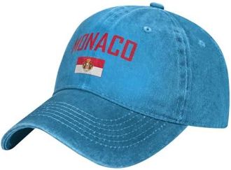 Generic Casquettes De Golf Drapeau Mon&eacute;gasque Vintage Vintage Casquette Trucker Unisexe Anti-Soleil Cap pour Soir&eacute;es Jogging P&ecirc;che
