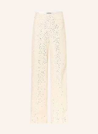 Sandro Sandro Marlenehose Mit Pailletten weiss