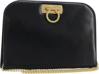 Ferragamo Sac port&eacute; &eacute;paule Pre-owned - Femme - Pre-owned - Noir - Taille: ONE Size