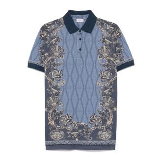 Etro Paisley Print Poloshirt - - Tops - Herren - Mehrfarbig - S