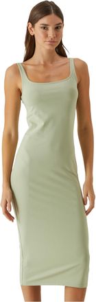 Urban Classics Damen Kleid Ladies Basic Long Cotton Jersey Dress, ärmelloses Maxi Kleid aus Baumwolljersey, Größen XS - 5XL