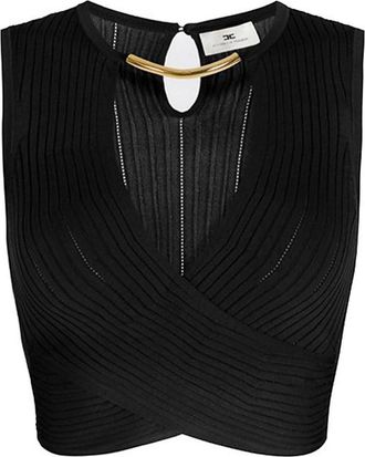 Elisabetta Franchi Top - Noir