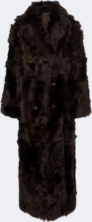 Yves Salomon Zweireihiger Mantel aus Shearling