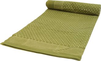 Guru Shop Blockdruck Tagesdecke, Bett & Sofa&uuml;berwurf, Handgearbeiteter Wandbehang, Wandtuch - Design 1, Baumwolle, Size:Double 225x275 cm