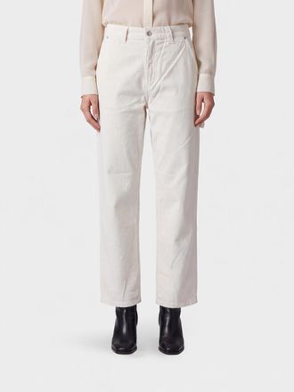 Haikure Pantalon large Sibilla en velours c&ocirc;tel&eacute; de coton &agrave; taille moyenne