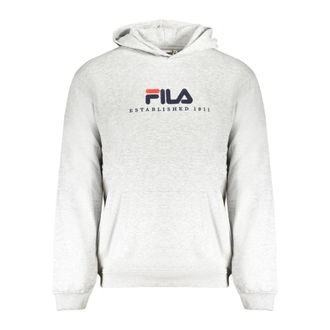 Fila Grauer Kapuzenpullover mit Stickerei - - Sweatshirts & Hoodies - Herren - Grau - S