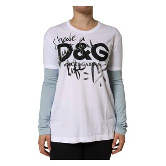 Dolce & Gabbana Damen, Oberteile, Wei&szlig;, LGr&ouml;&szlig;e