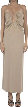 Magda Butrym Robe - Femme - Robes - Beige - Taille: 36 FR