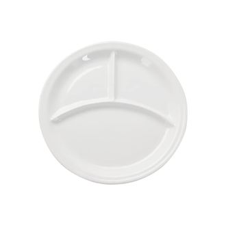 Cabilock Kinderteller Keramik Essteller mit Unterteilung Kinder Speiseteller Bruchfest Glatte Oberfl&auml;che K&uuml;chenaccessoire f&uuml;r Kindergarten und Zuhause