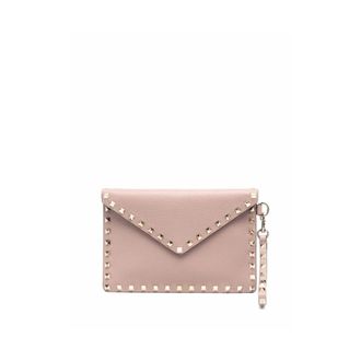 Valentino Garavani Rockstud Clutch - - Bags - Damen - Beige - ONE SIZE