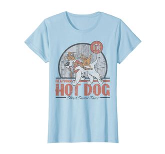 Disney Oliver & Company New York Hot Dog Poster T-Shirt
