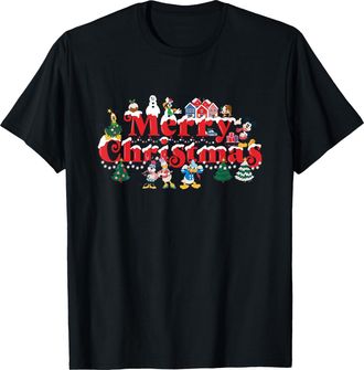 Disney Mickey & Friends Holidays Snow-Capped Merry Christmas T-Shirt