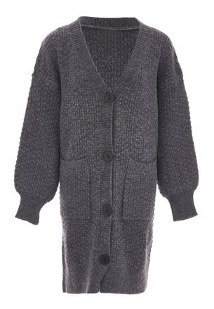 Risa Strickjacke Damen dunkelgrau
