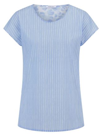 Peter Hahn &Auml;rmellose Bluse Peter Hahn blau