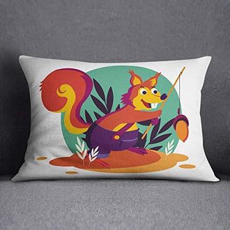 Questo Casa Dekorativ Kissenhülle, Kissenbezug, Zierkissenbezug, Wohnkultur, Für Sofa, Kaffeestube, Größe: 35x50 cm - Entworfen und hergestellt in der Türkiye