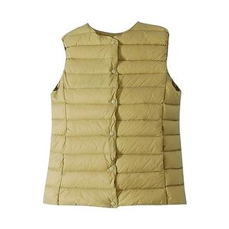 Generic Gilet Sans Manche Femme Gilet Femme D&eacute;contract&eacute; Quotidien Ville Duvet L&eacute;ger Col Rond - Chaud Mais Fin Pour Superposition Discr&egrave;te