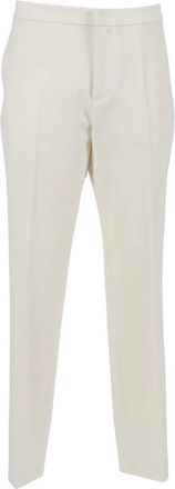 Fabiana Filippi Femme, Pantalons, Blanc, Taille: 36 FR Tecno Tailoring Regular Fit Pantalons