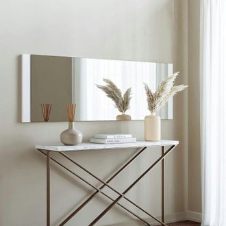 Pier Import Miroir rectangulaire blanc à suspendre ou poser 120 cm CODY