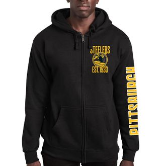 Junk Food x NFL - MVP Zip Hoodie - Unisex Erwachsene Kapuzen-Sweatshirt f&uuml;r Damen und Herren - Offiziell lizenzierte NFL Bekleidung