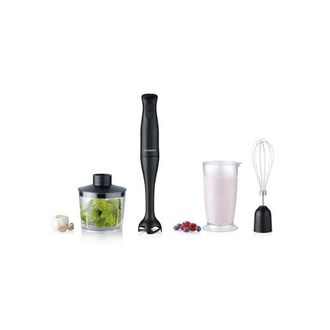 Severin Severin 4-in-1 Stabmixer inkl. 700ml Mix- & Messbecher, Schneebesen, Zerkleineraufsatz, Mixstab, abnehmbarer P&uuml;rierfu&szlig;, Turbotaste, Easy Click System,