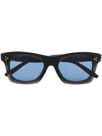 Retro Superfuture lunettes de soleil Martini Tuxedo &agrave; monture carr&eacute;e - Noir