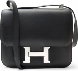 Herm&egrave;s Crossbody Bags - HERMES CONSTANCE 24 TASCHEN AUS SCHWARZEM SWIFT-LE - Gr. unisize - in Schwarz - f&uuml;r Damen