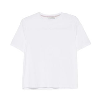 Le Tricot Perugia T-shirt Girocollo Mezza Manica - - Tops - Damen - Wei&szlig; - L
