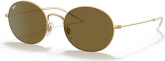 Ray-Ban Ray-Ban Beat Sonnenbrillen Gold Fassung Braun Glas 53-20