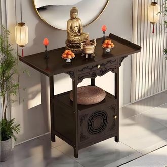 Generic Buddha-Altartisch, exquisiter Altartisch, Buddha-Altarst&auml;nder, buddhistische Nische, pers&ouml;nlicher Meditationsschrein, ideal f&uuml;r Wohnzimmer, Arbeitszim