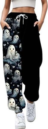 Generic Pantalon de jogging pour femme - Pantalon de yoga taille haute avec poches - Pantalon extensible pour femme - Taille haute, gris, 4XL