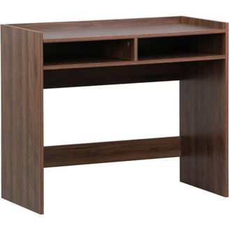 Sweeek Schreibtisch Holzdekor mit 2 Ablagen