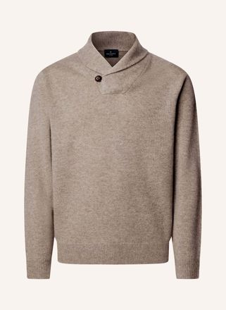 Hackett Pullover Shawl Sweater beige