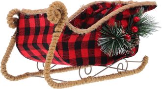 Valiclud Schreibtisch Weihnachtsschlitten Dekoration Kleines Metall Ornament im Klassischen Design f&uuml;r Festliche Tischdeko zu Weihnachten Vielseitig f&uuml;r Zuhaus