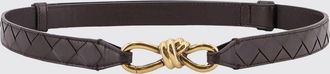 Bottega Veneta Ceinture en cuir lisse de qualit&eacute; avec boucle en m&eacute;tal