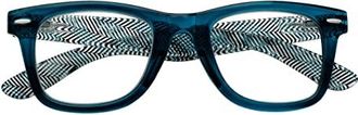 Zippo Lunettes de lecture de, faite avec un cadre de lignes douces, idéale pour les hommes et les femmes, dioptrie +1,00, couleur bleue, tiges justes