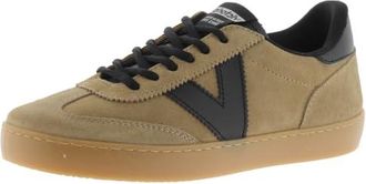 Victoria Basket Basse Unisexe Berlin Ciclista Croûte De Cuir & Pièces en Contraste & Semelle Caramel 1126219 pour Adulte Beige 40