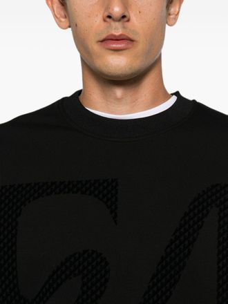 Emporio Armani Logo Cotton Sweatshirt - Black