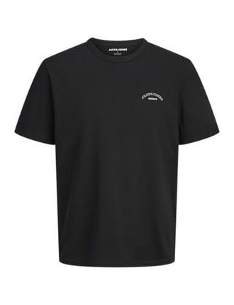 Jack & Jones Tee SS Crew Neck Jjcollege T-Shirt &agrave; col Rond avec Logo, Noir, XL Hommes