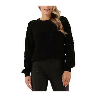 Est'seven Damen, Strickwaren, Schwarzk, LGr&ouml;&szlig;e