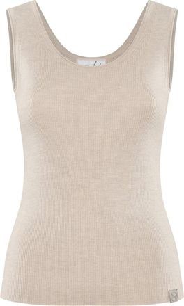 You Look Perfect Sticktop TOP BLOSSOM - Geripptes Merino Top mit Rundhals